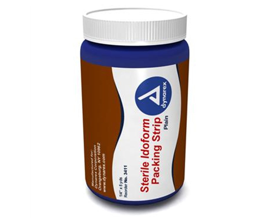 Packing Strip Iodoform, Sterile Copy 1/4" Width (12 btl/case) — Tiger ...