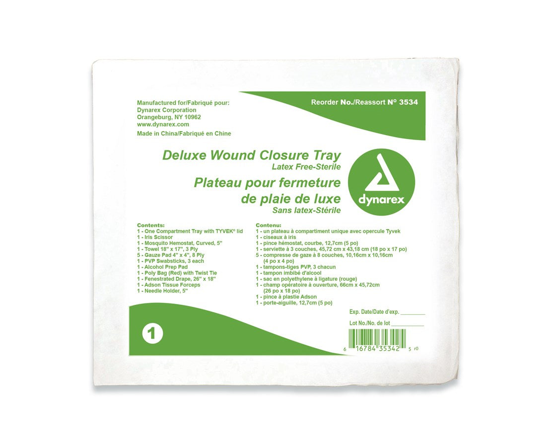 Dynarex Deluxe Wound Closure Tray. Save at Tigermedical — Tiger Medical