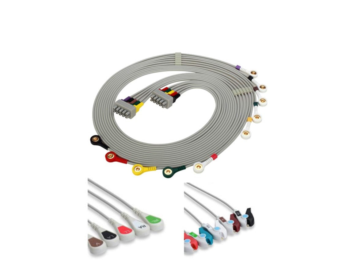 10-Lead ECG Limb Wire for X Series Patient Monitor. Clip, 0.9m — Tiger ...