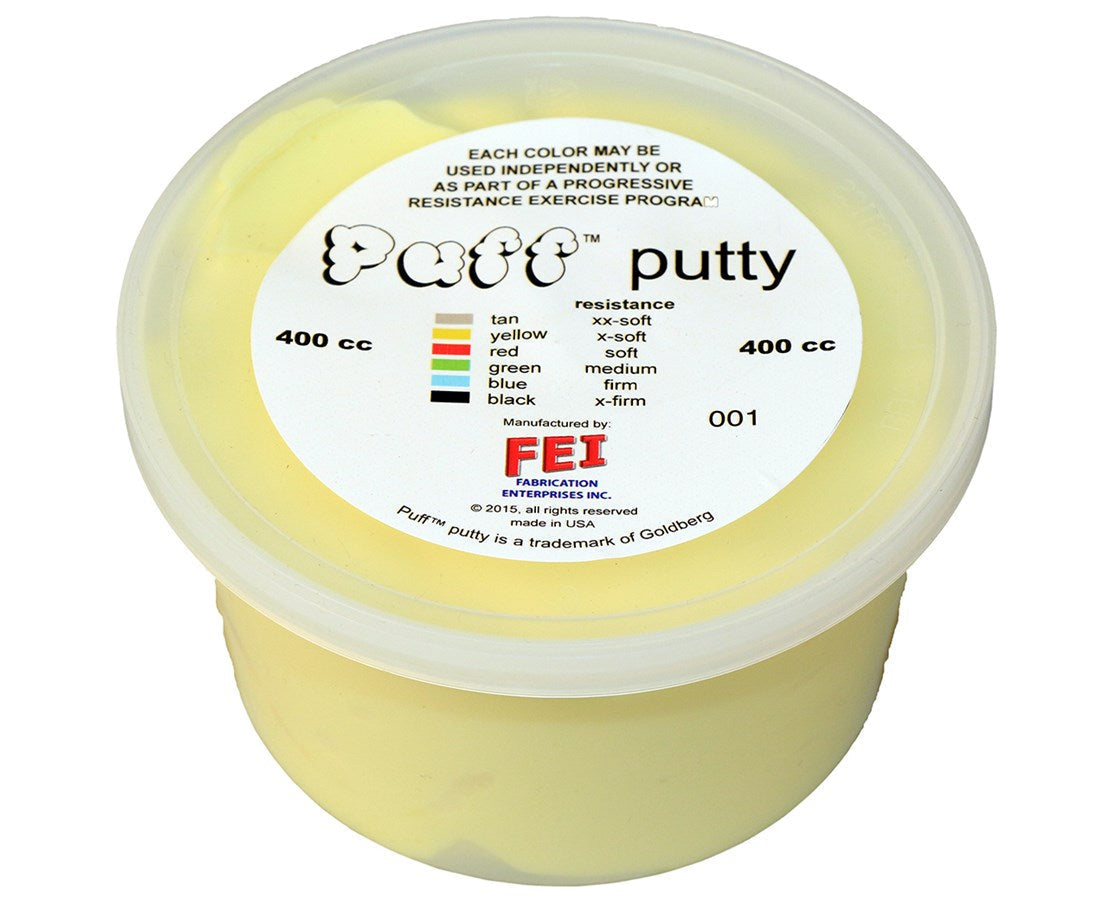Puff Lite Exercise Putty - X-Soft (Yellow) 60 cc — Tiger Medical