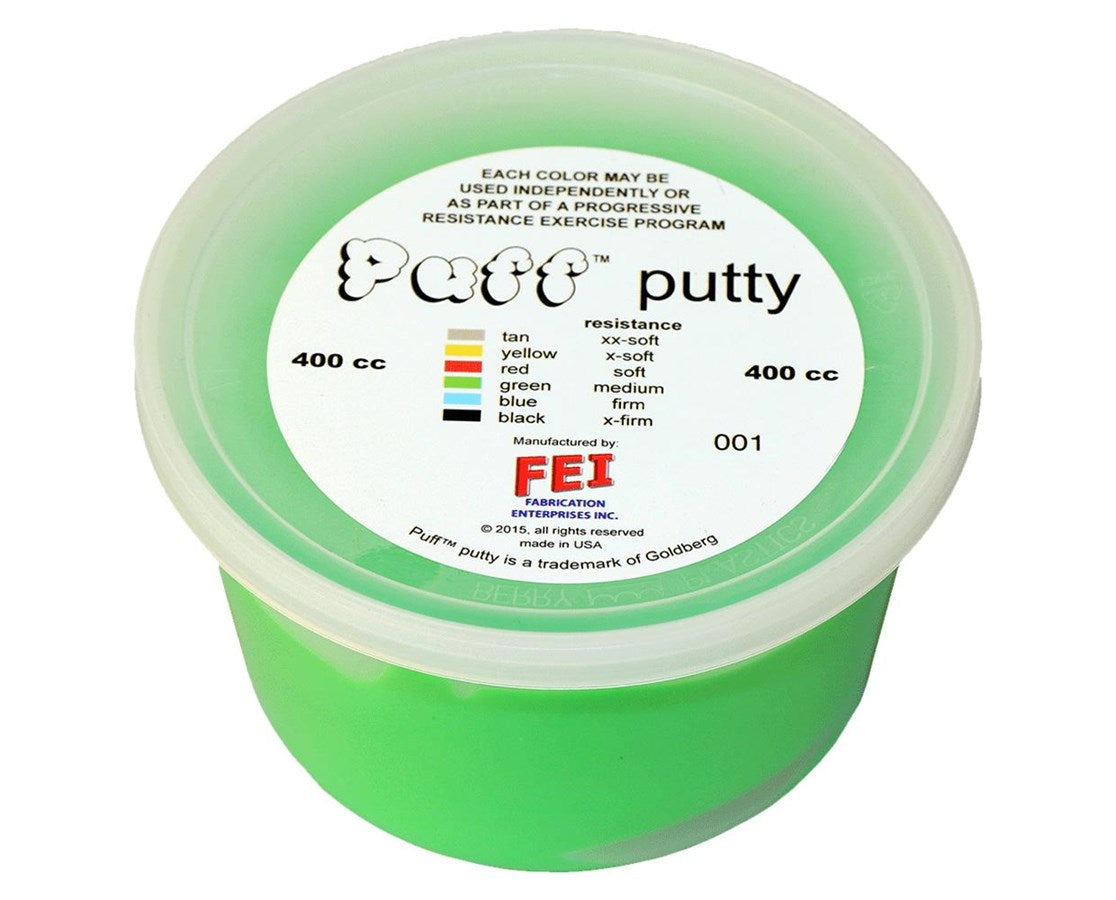 Puff Lite Exercise Putty - Medium (Green) 60 cc — Tiger Medical