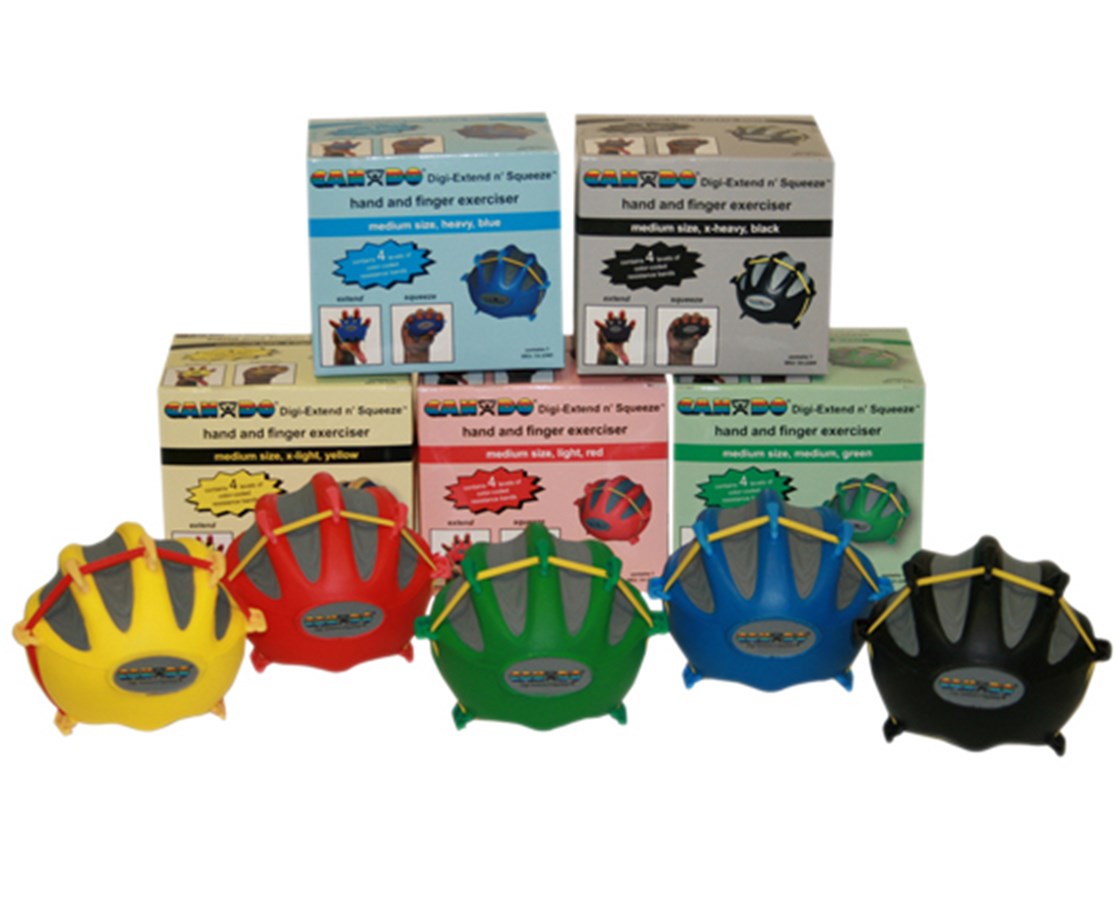 Digi-Extend n' Squeeze Hand Exerciser 5-pc Set - Large (no stand ...