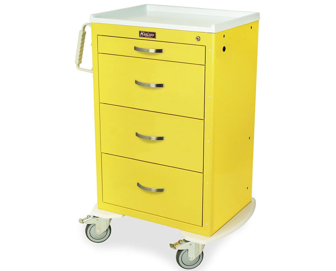 Harloff M-Series Tall Steel Infection Control Cart - Save at — Tiger ...