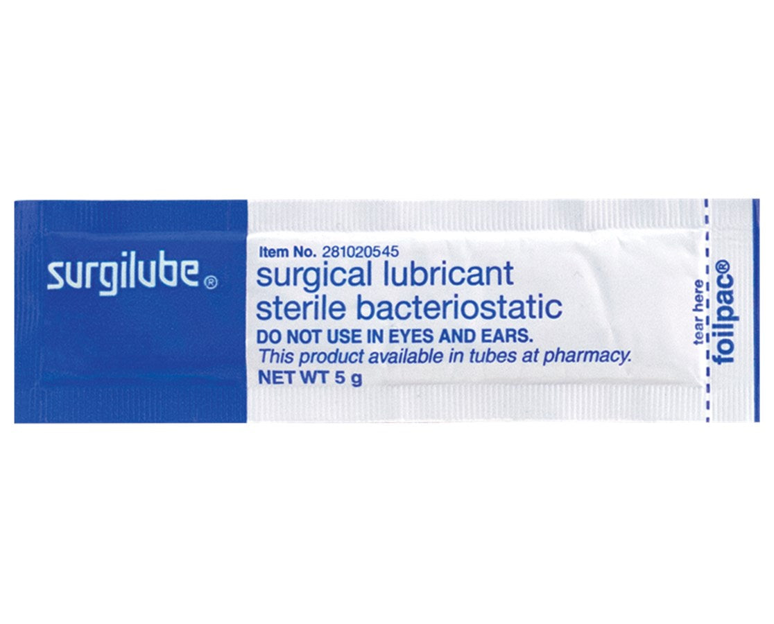 Surgilube Series Surgical Lubricant Foilpac - 3 / 5 gram 5 gram Pack ...