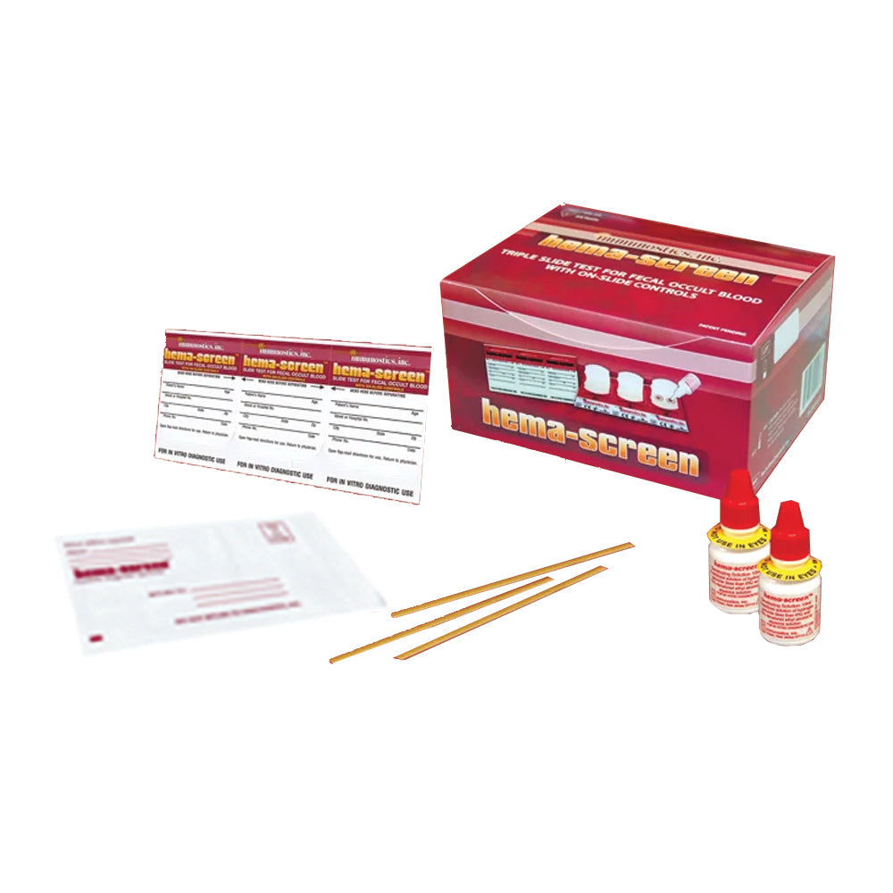Immunostics Hema-Screen Patient Pack Fecal Occult Blood Test. Save at ...
