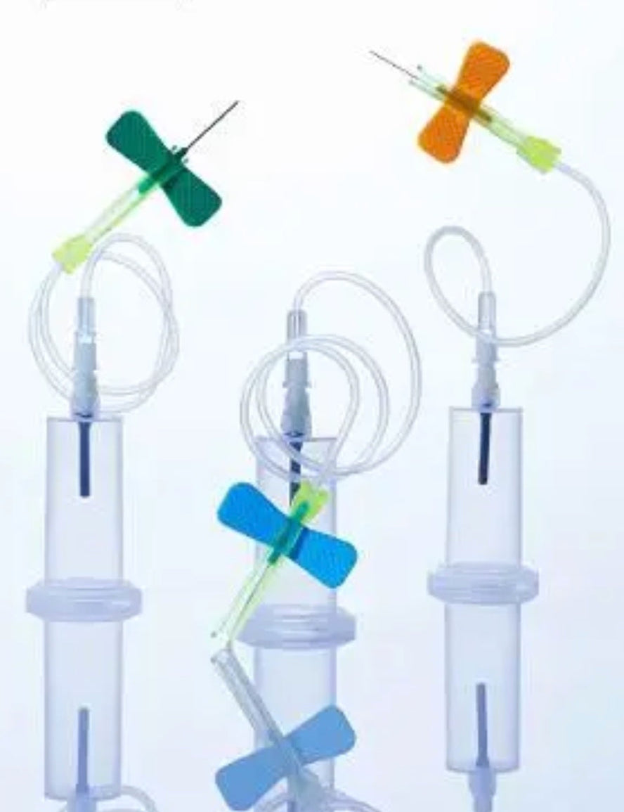 Viva Essentials Improsafe Blood Collection Set w/ Pre-Attached Holder ...