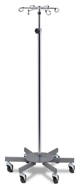 Six Leg Infusion Pump Stand, 6-Hooks — Tiger Medical