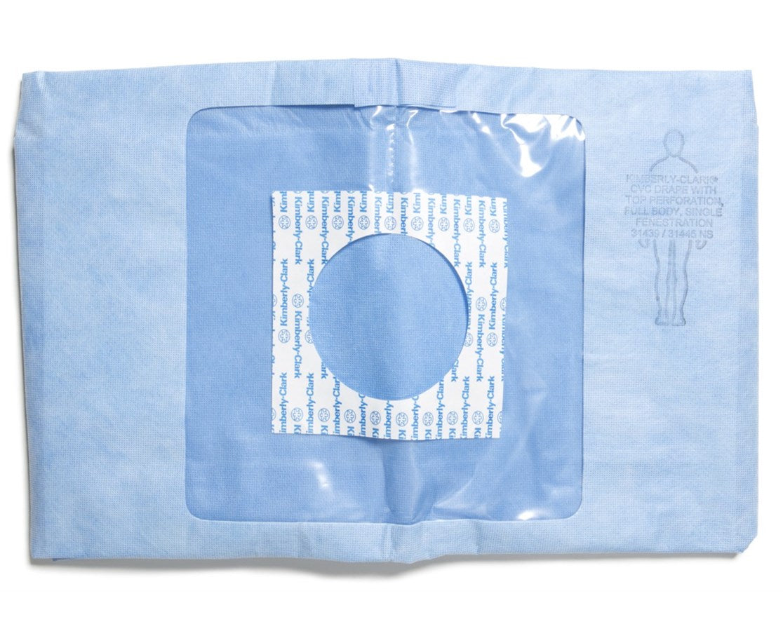 Halyard CVC Full Body Drape, 68" x 110", Single Fenestration, Sterile ...