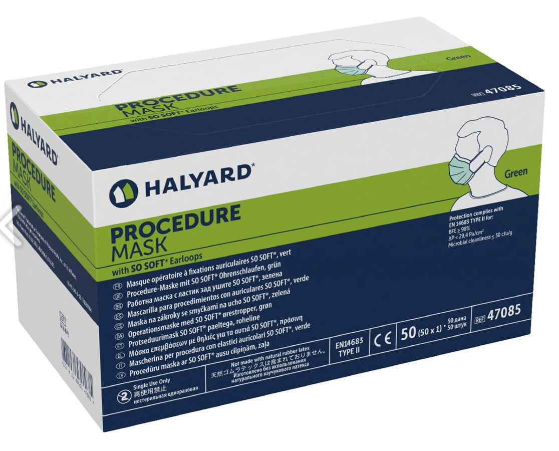 Halyard Pleated Procedure Mask with - Save at — Tiger Medical