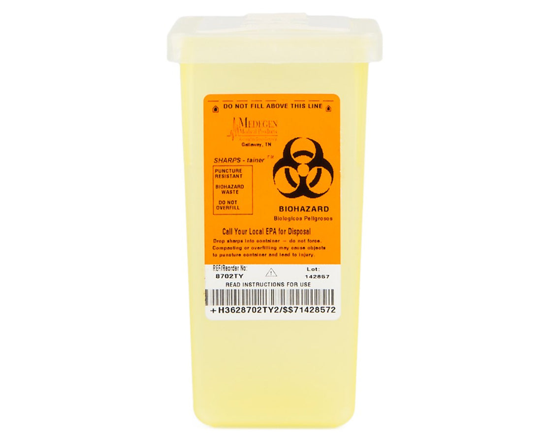 Medegen Biohazard Sharps Disposal Container. Save at Tigermedical ...