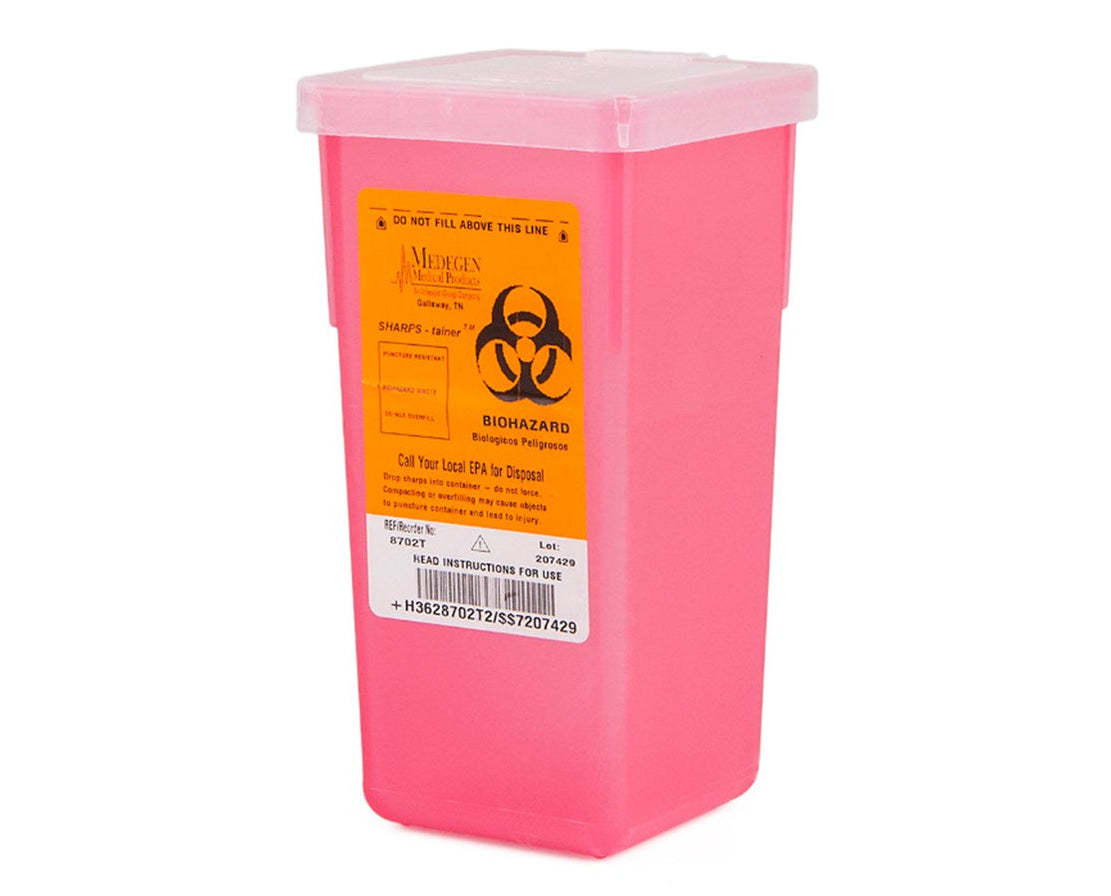 Medegen Biohazard Sharps Disposal Container. Save at Tigermedical ...