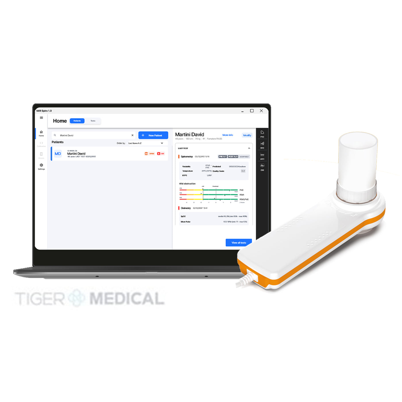 MIR Minispir Handheld USB Spirometer - Save at — Tiger Medical