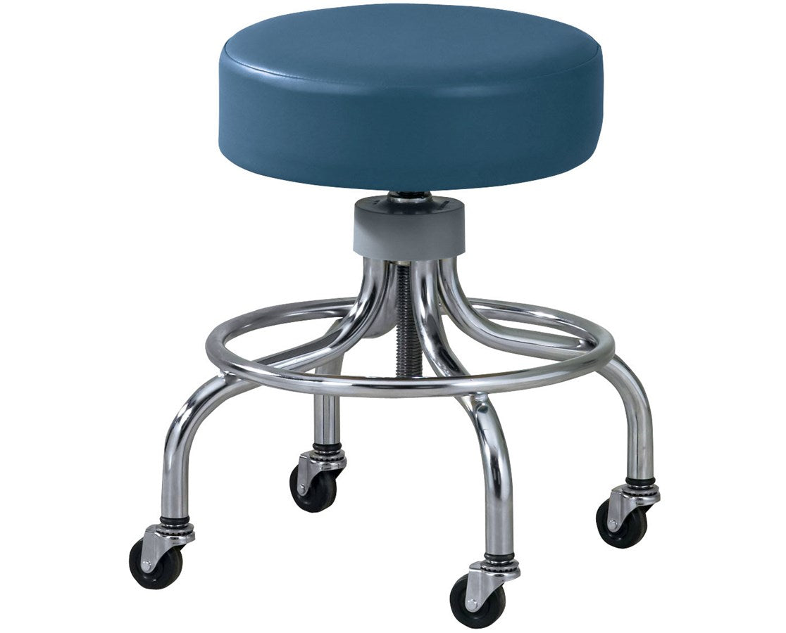 Clinton Chrome Base Stool w/ Circular Foot Ring - Save at — Tiger Medical
