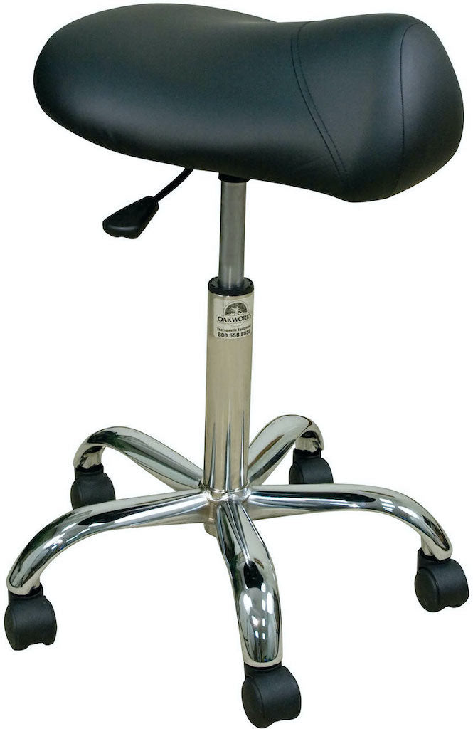 Oakworks 16" Professional Stool w/ Saddle Seat - Save at — Tiger Medical