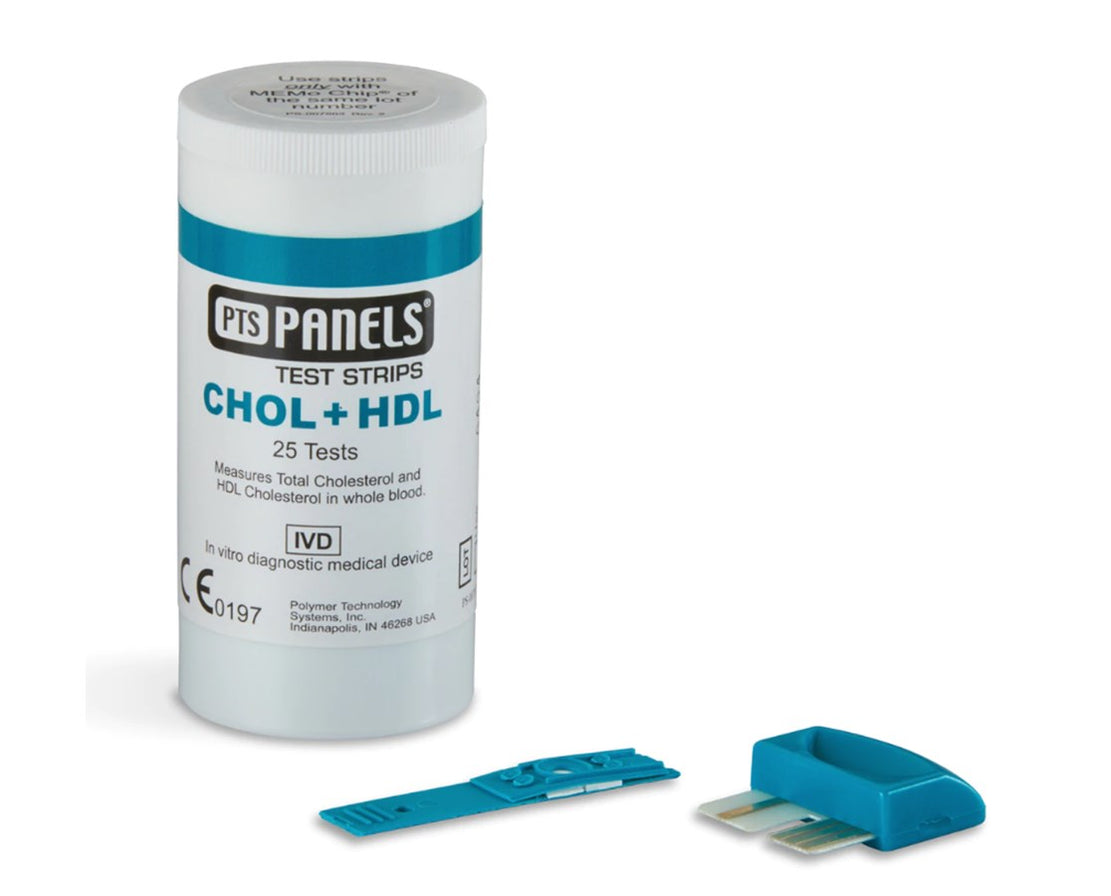 PTS Diagnostics PTS Panels Cholesterol Plus HDL Test Strips, 25 per Box ...