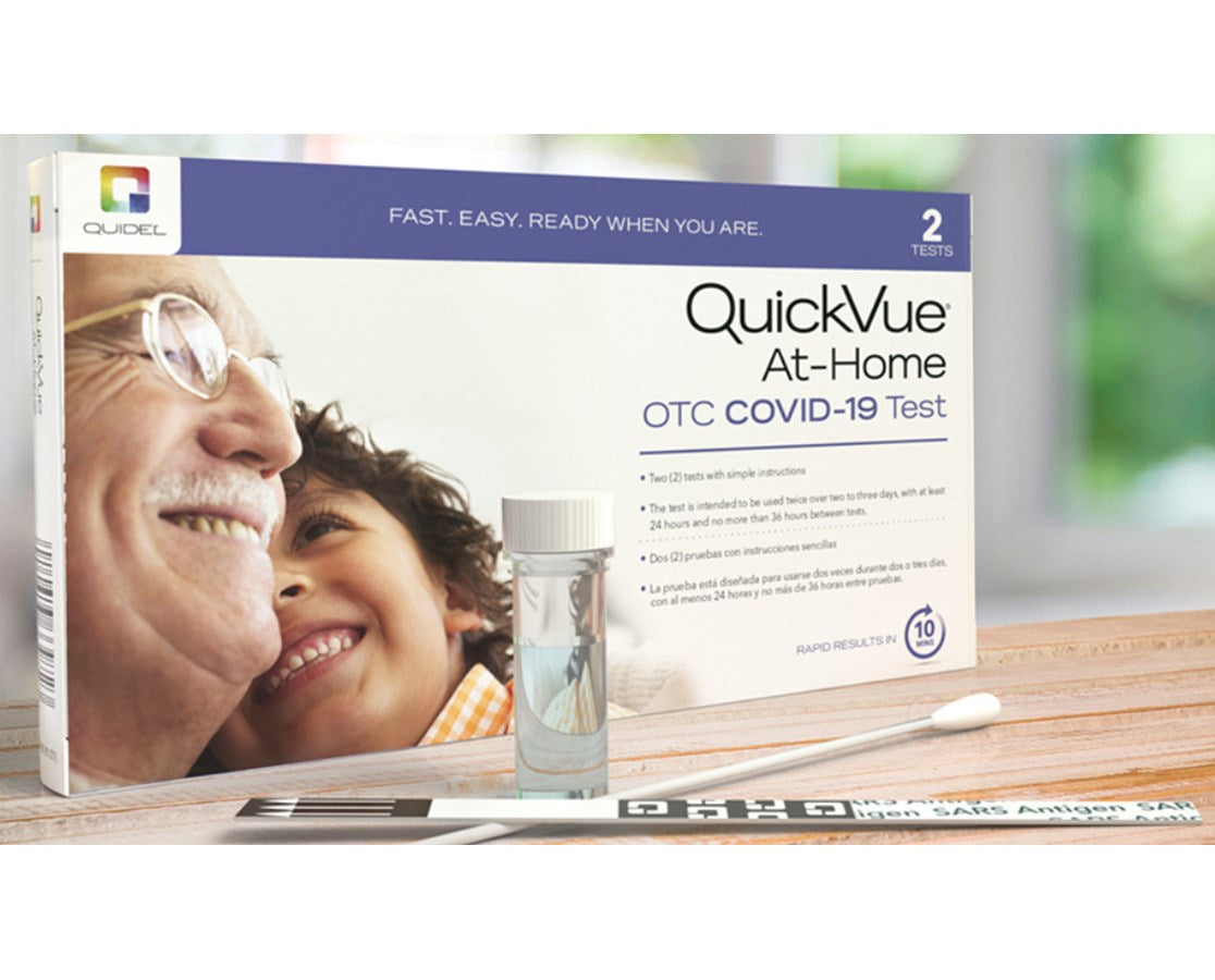 Quidel QuickVue At-Home OTC COVID-19 Test Kit. Save at Tigermedical ...
