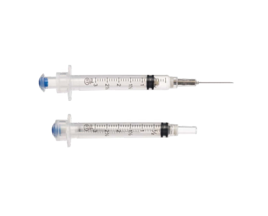 3mL VanishPoint Syringe w/ 22G x 1" Needle (600/case) — Tiger Medical