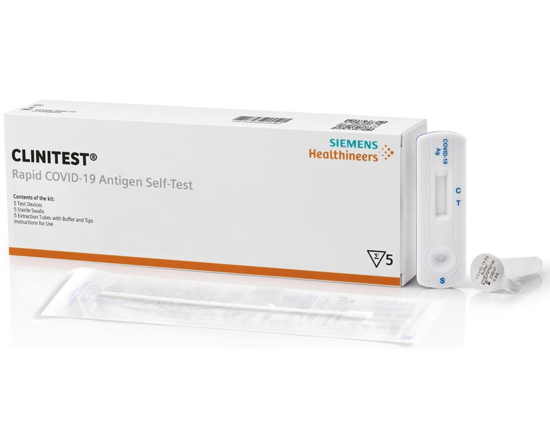 Siemens Clinitest Rapid COVID-19 Antigen Self-Test (EUA), 5 test/kit ...