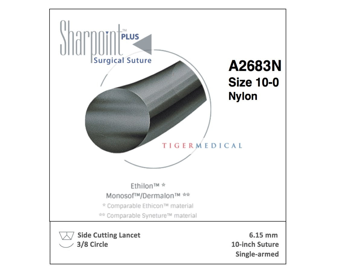 Sharpoint™ PLUS Nylon Ophthalmic Monofilament Side Cutting Lancet ...