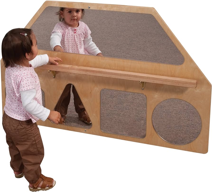Whitney Brothers Wall-Mounted Pediatric Mirrors w/ Pull-Up Bar - Save ...